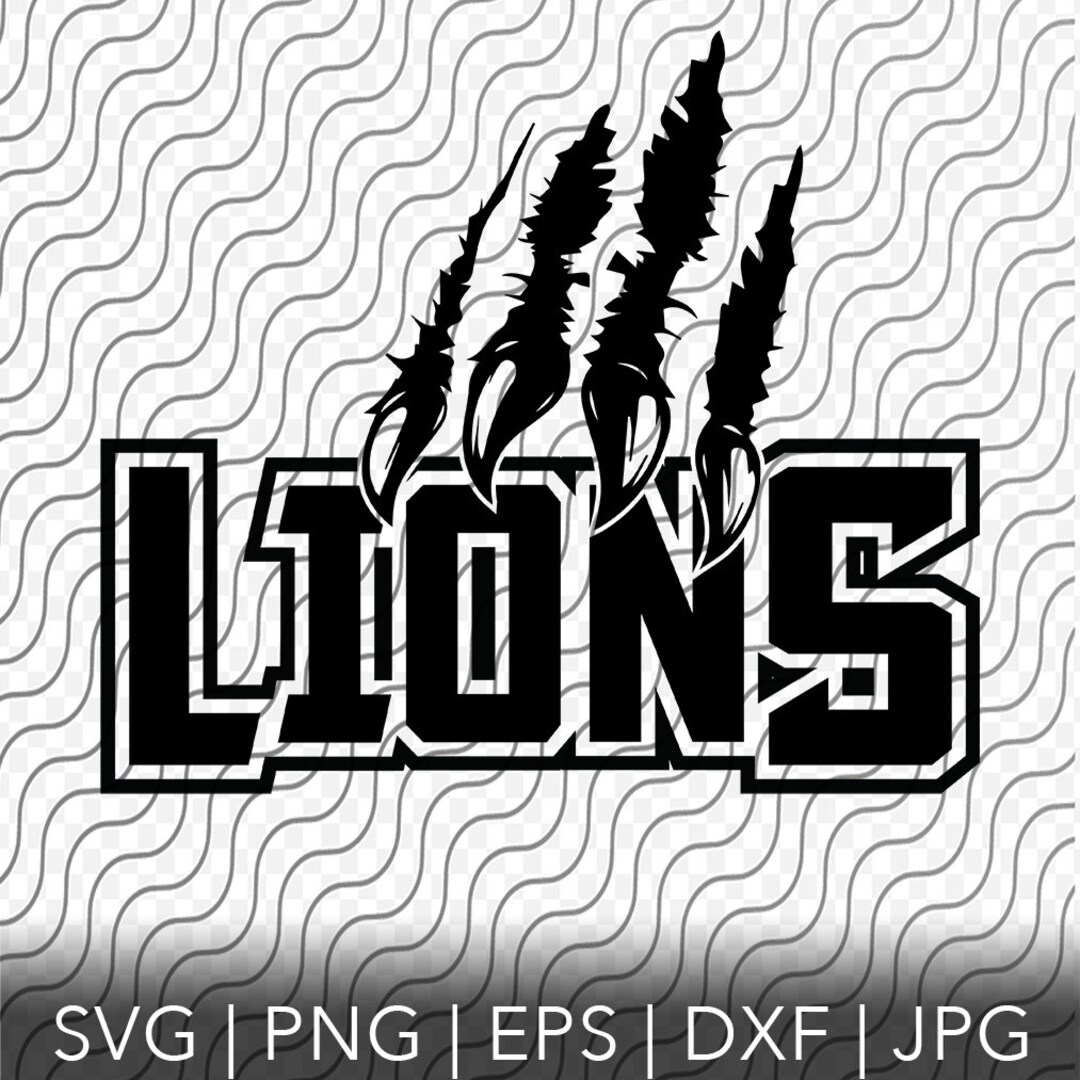 Lions Claw Scratch, Cutting Template, Svg, Png, Eps, Dxf, Jpg Files for ...