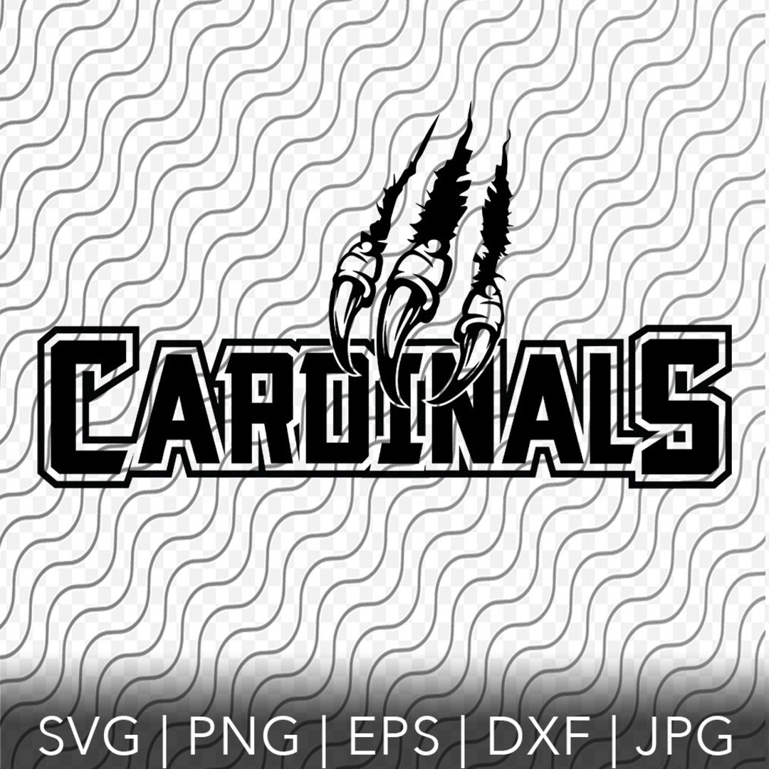 Cardinals Claw Scratch, Cutting Template, Svg, Png, Eps, Dxf, Jpg Files ...