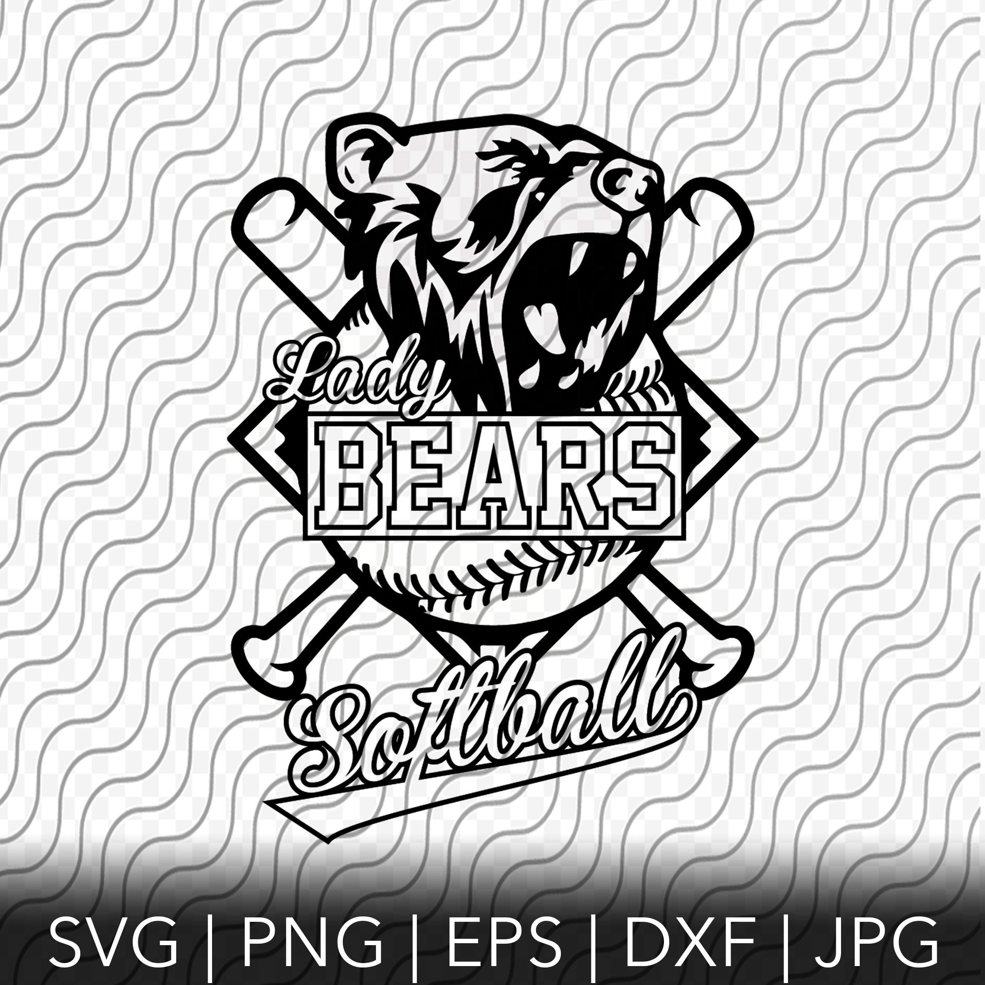 Bears Baseball Lady Bears Softball Mascot Sport Team Logo - Etsy
