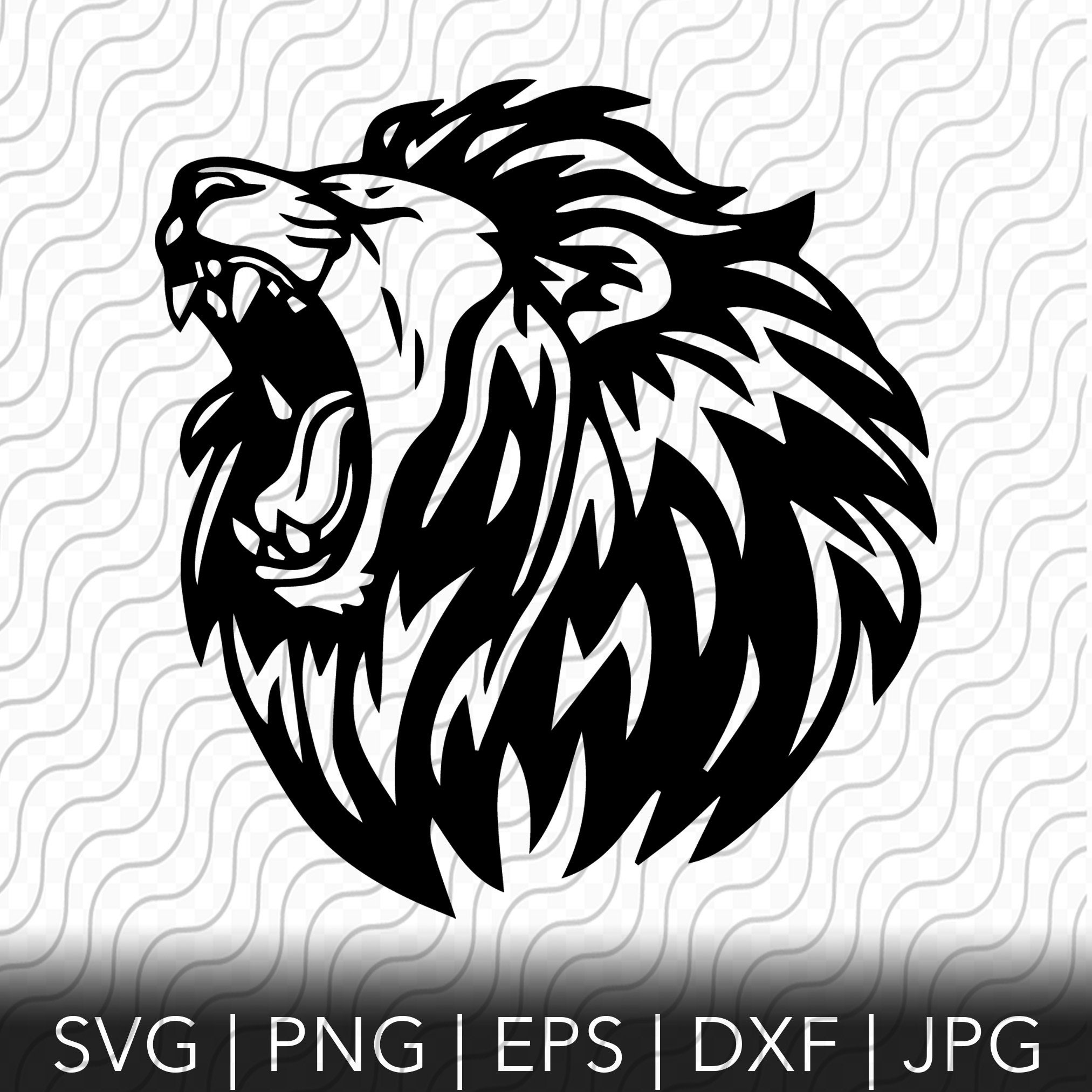 Lion Mascot SVG Lion Roar SVG Lion School Mascot Cutting - Etsy