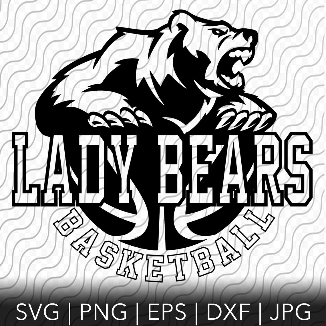 Bears Basketball, Lady Bears Basketball, Mascot, Sport Team Logo, SVG ...