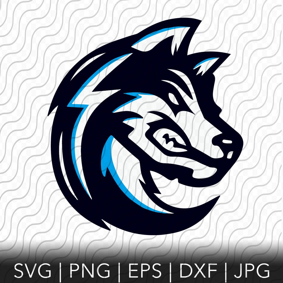 Wolf Mascot SVG, Wolf Face SVG, Wolf Sports Team School Mascot, Cutting ...