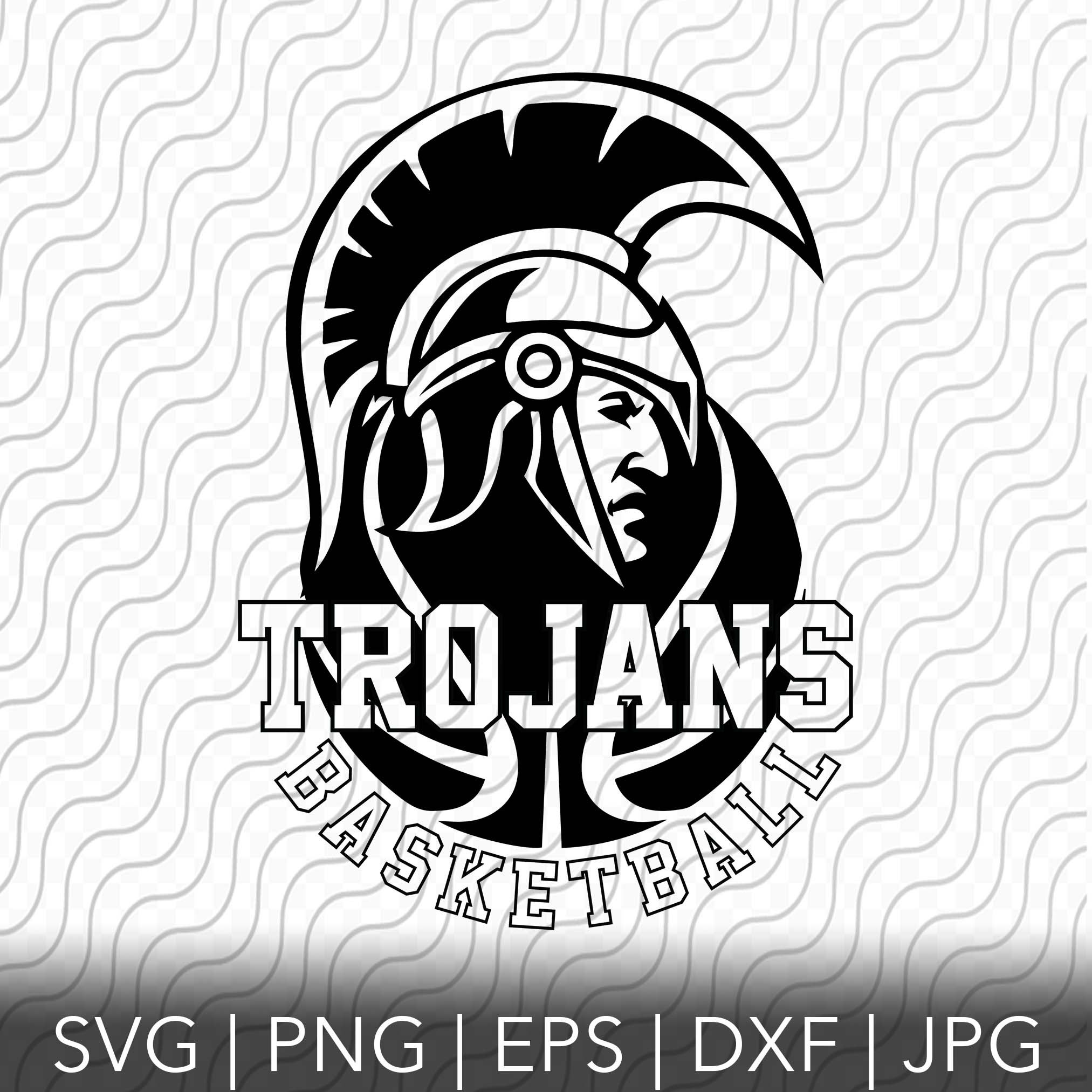 Trojan Head Logo Clip Art