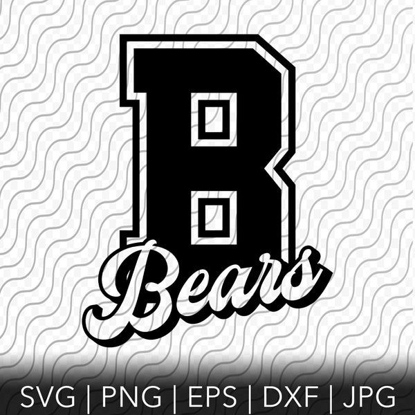 Bear Mascot Svg - Etsy