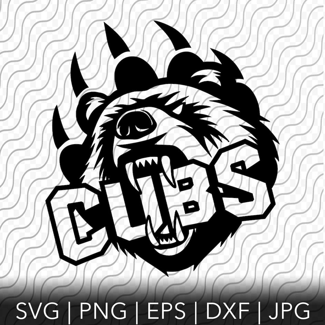 Cubs School Spirit, Cutting Template, Svg, Png, Eps, Dxf, Jpg Files for ...