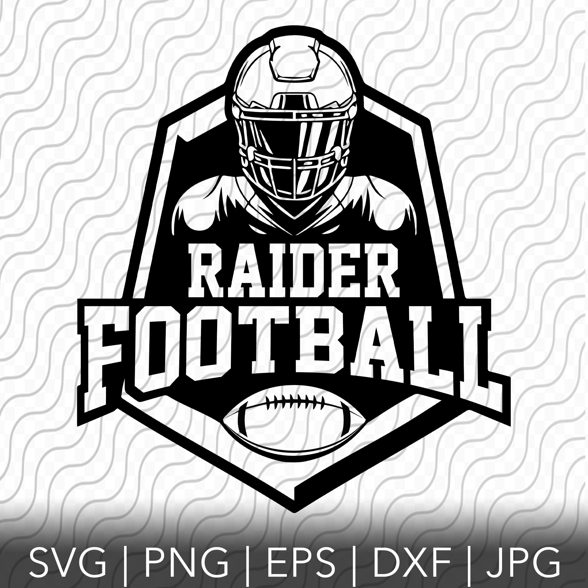 Raider Football, Sports Team, SVG, PNG, EPS, Dxf, Jpg Files for Cricut ...