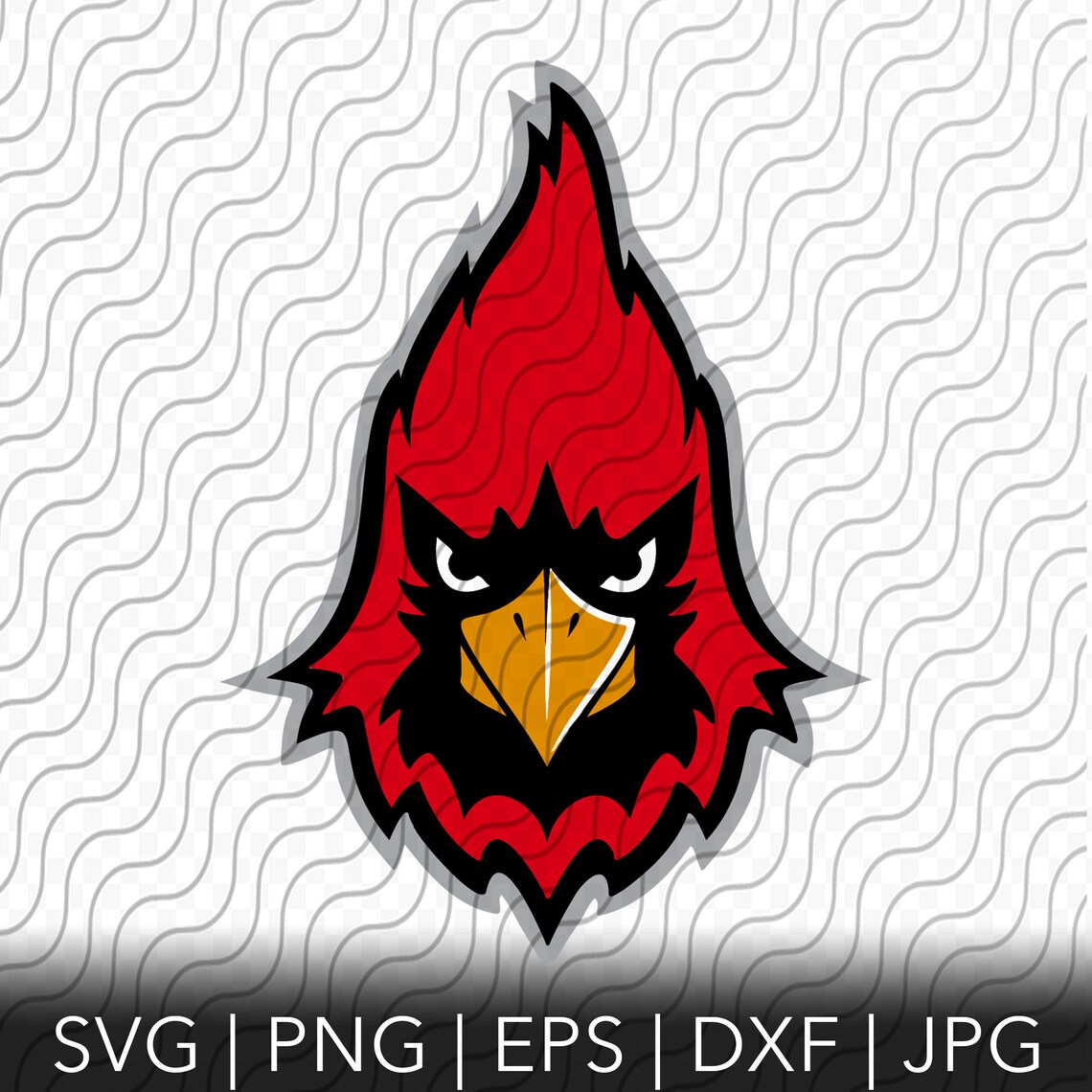 Cardinal Mascot SVG, Cardinal Front SVG 3, Cutting Template, Svg, Png ...