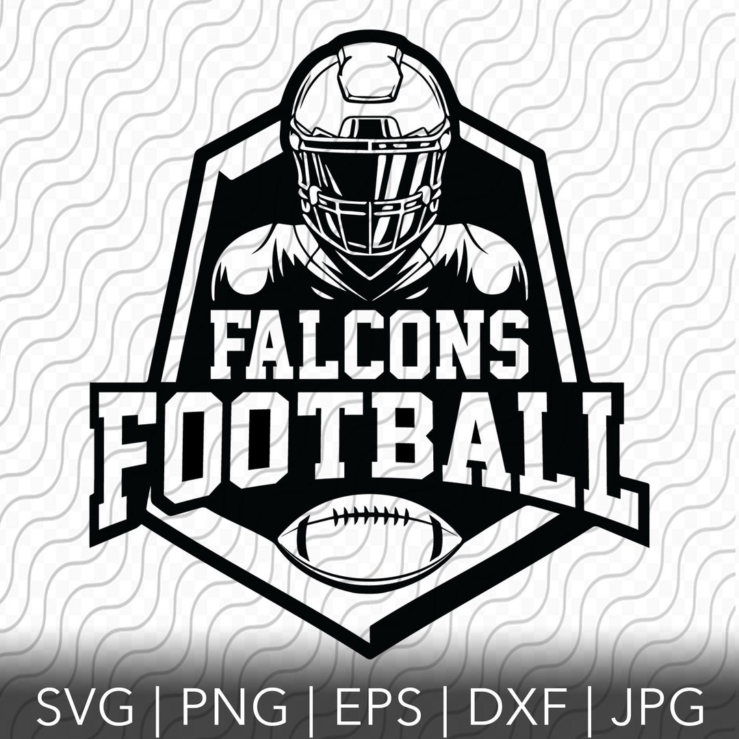 Falcons Football, Sports Team, SVG, PNG, EPS, Dxf, Jpg Files for Cricut ...