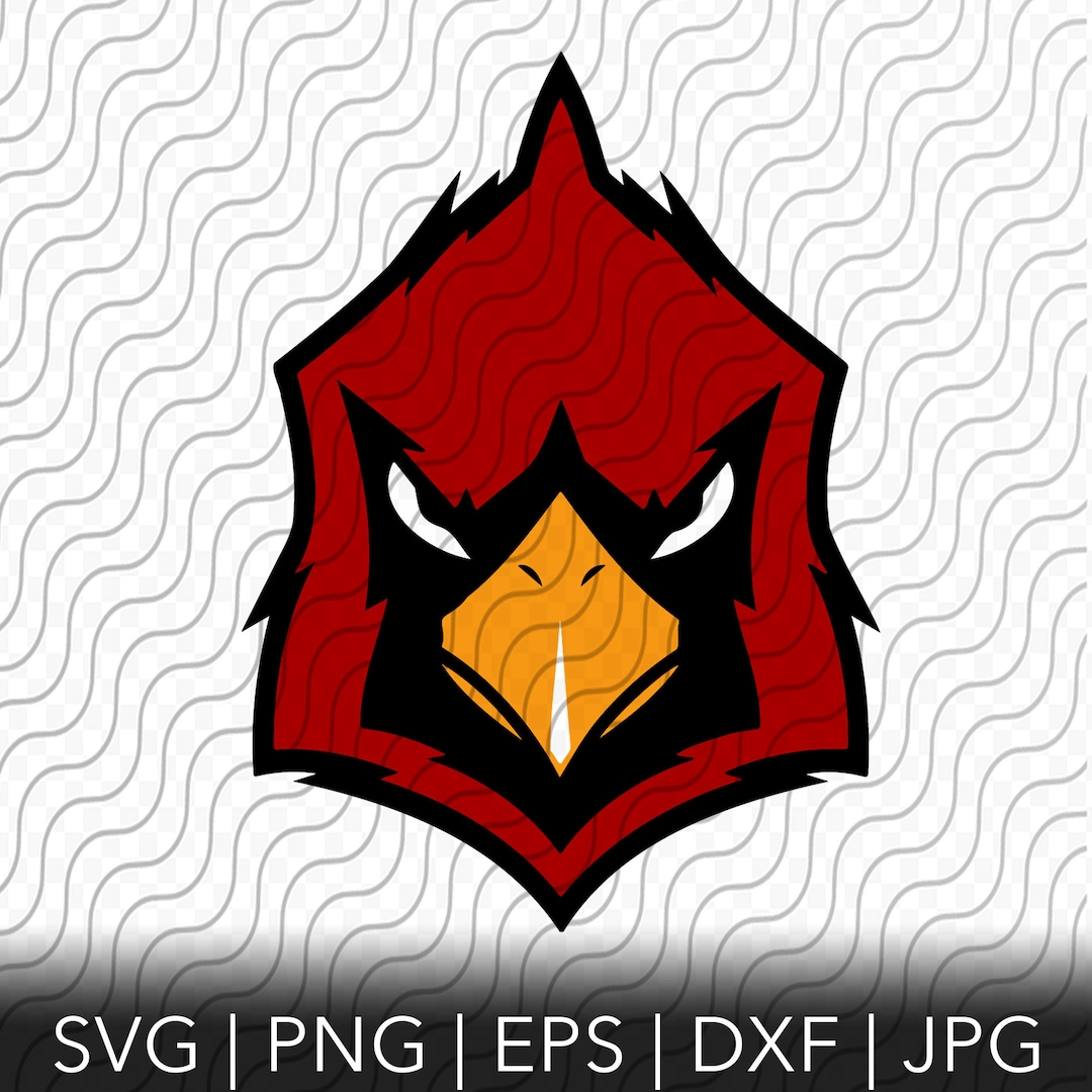 Cardinal Mascot SVG, Cardinal Front SVG, Cardinal School Mascot ...