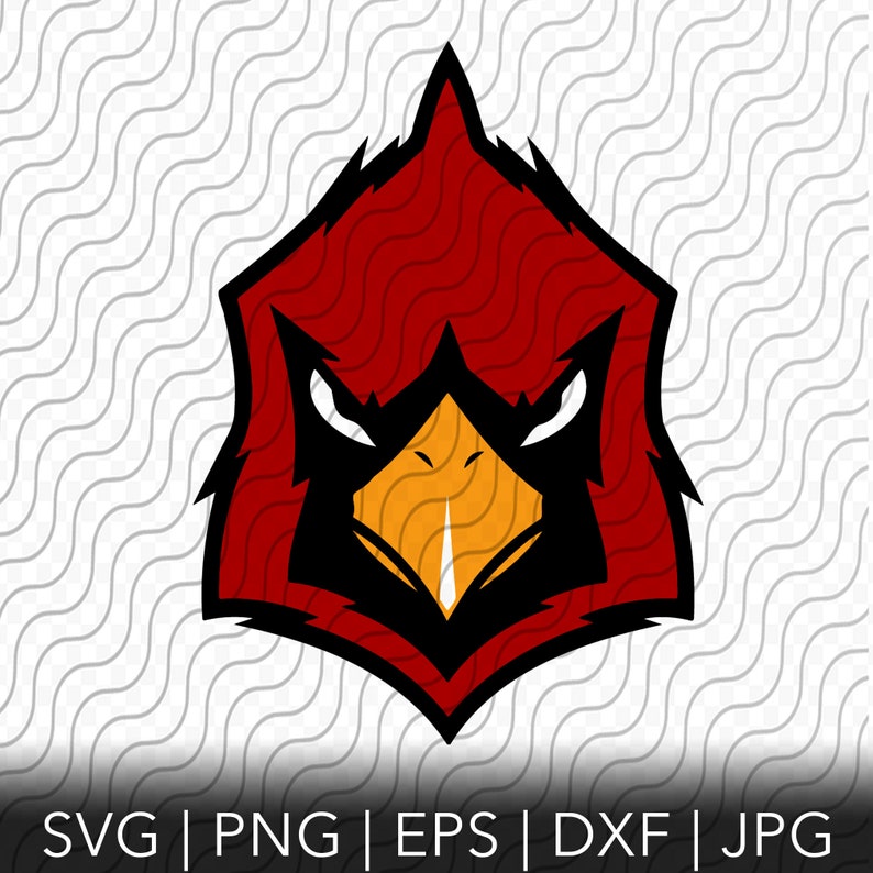 Cardinal Mascot SVG, Cardinal Front SVG, Cardinal School Mascot ...