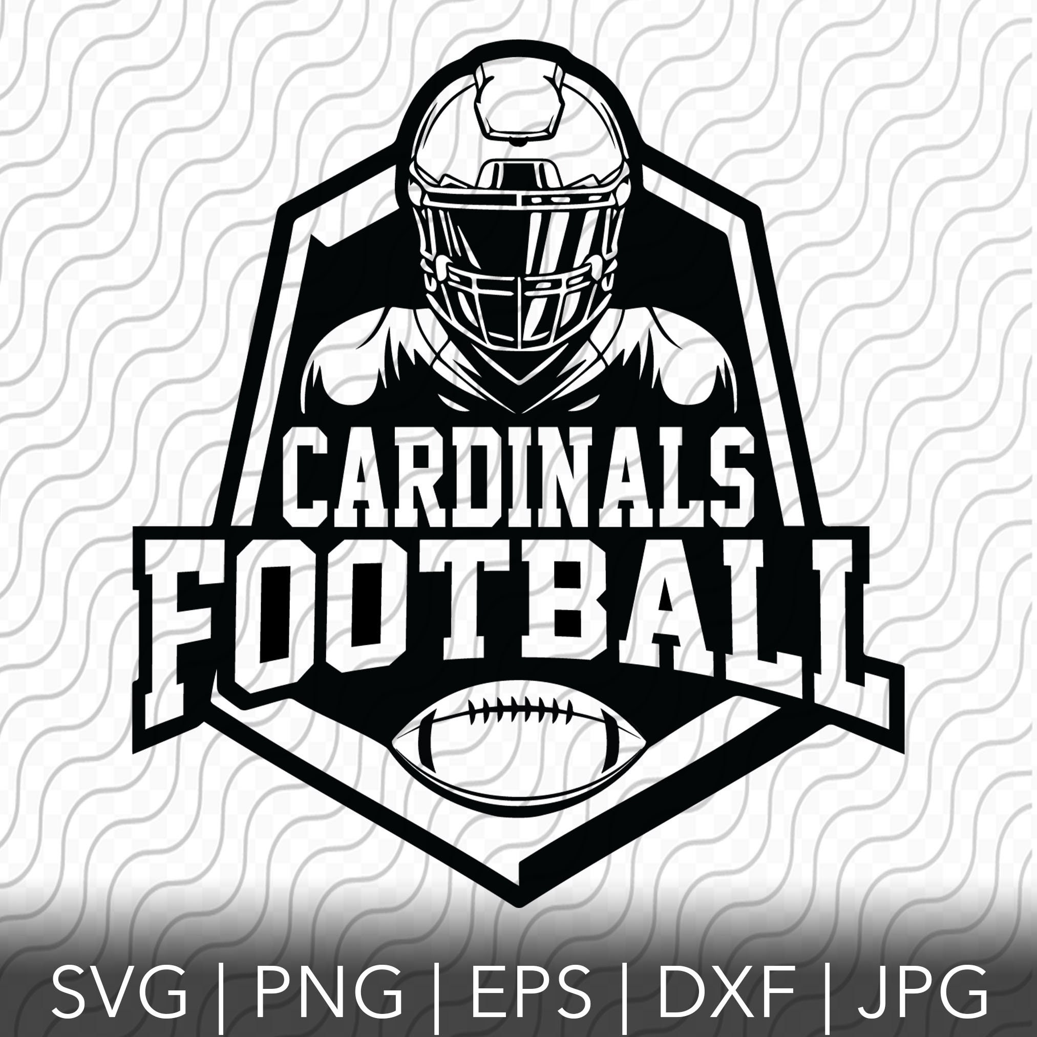 Cardinals Football Sports Team SVG PNG EPS Dxf Jpg Files - Etsy
