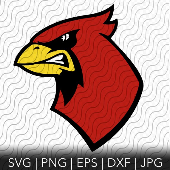 Cardinal Mascot SVG Angry Cardinal SVG Cardinal School | Etsy Canada