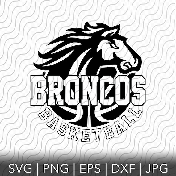 Bronco Basketball Logo