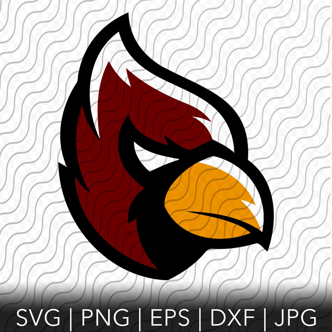Cardinal Mascot SVG, Cardinal Profile SVG, Cardinal School Mascot ...