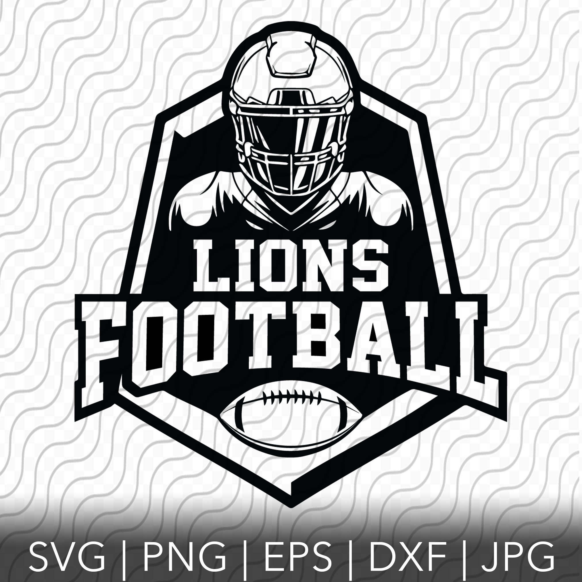 Lions Football Sports Team SVG PNG EPS Dxf Jpg Files for - Etsy