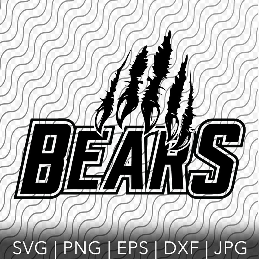 Bears Claw Scratch, Cutting Template, Svg, Png, Eps, Dxf, Jpg Files for ...