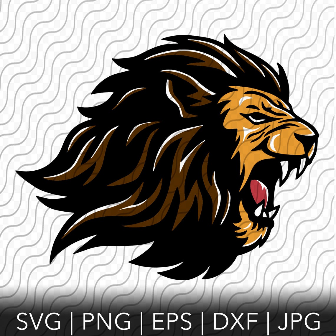 Lion Mascot SVG, Angry Lion SVG, Lion School Mascot, Cutting Template ...