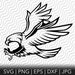 Eagle Mascot SVG Eagle Landing SVG Eagle School Mascot - Etsy