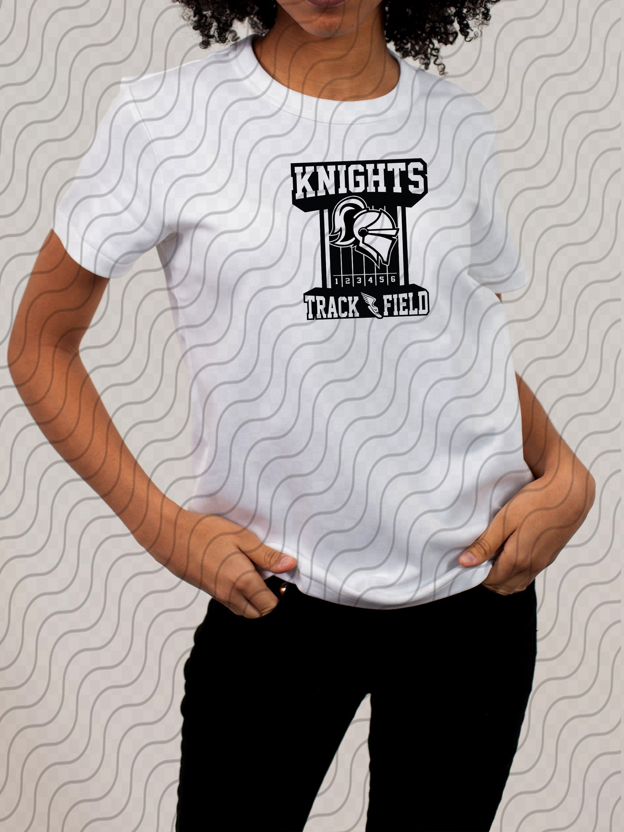 Knights Track and Field Mascot SVG Track and Field Cutting - Etsy