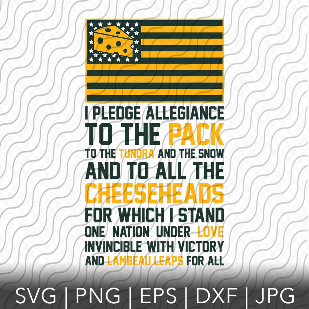 Packers Pledge, Cutting Template Svg, Png, Eps, Dxf, Jpg Files for ...