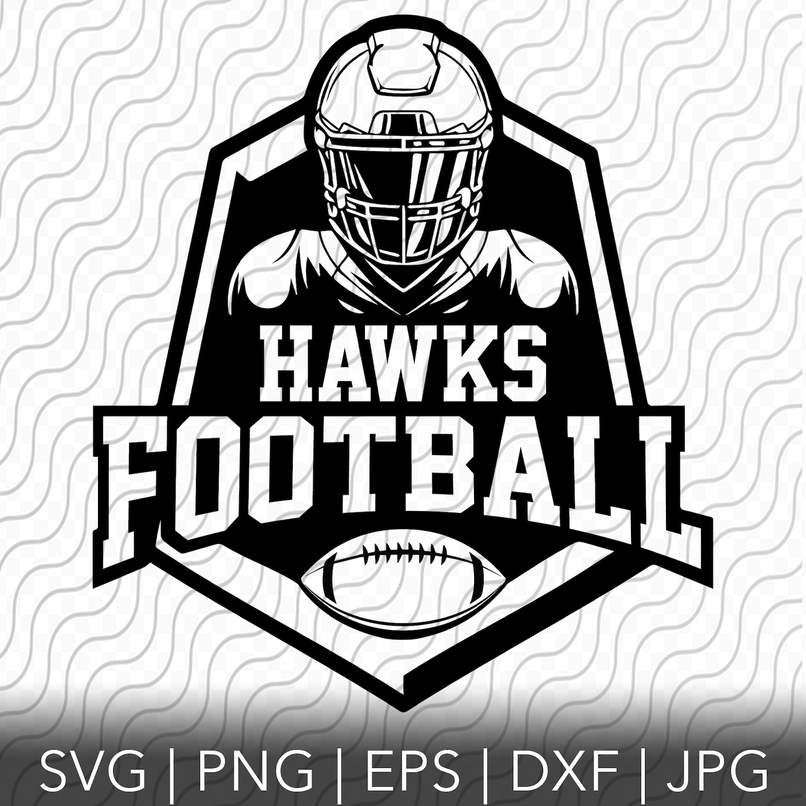 Hawks Football Sports Team SVG PNG EPS Dxf Jpg Files for - Etsy