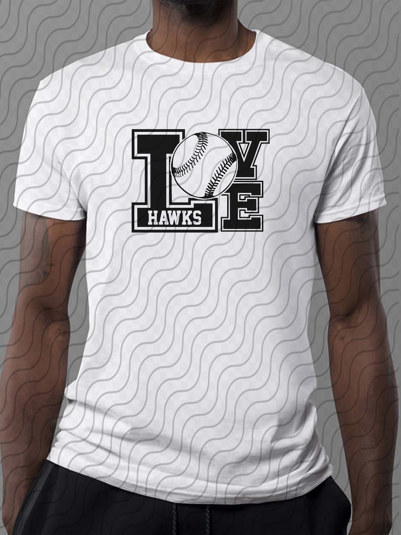 Love Hawks SVG, Hawks SVG, Hawks Baseball Cut File, Cutting Template ...