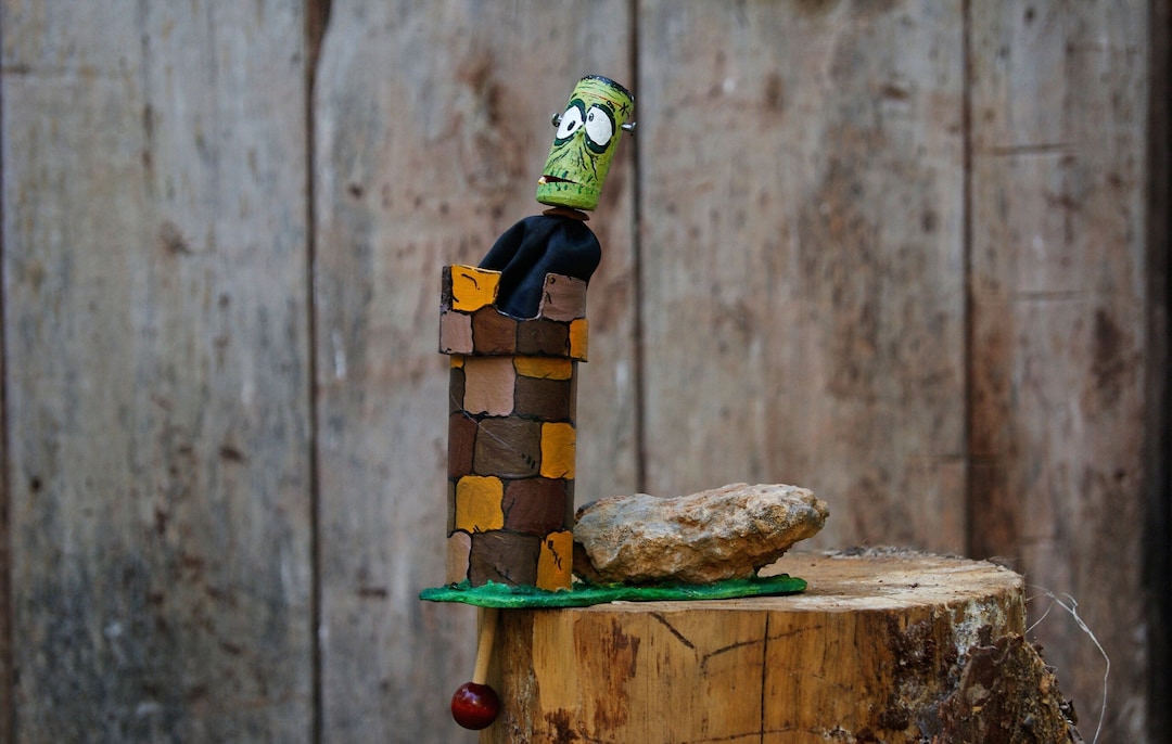 Frankenstein Pop-up Puppet - Etsy
