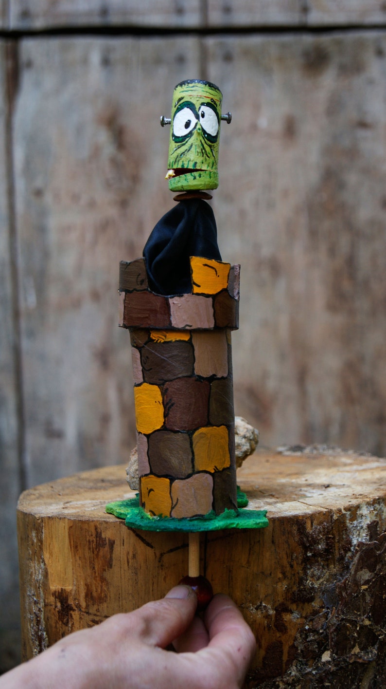 Frankenstein Pop-up Puppet - Etsy
