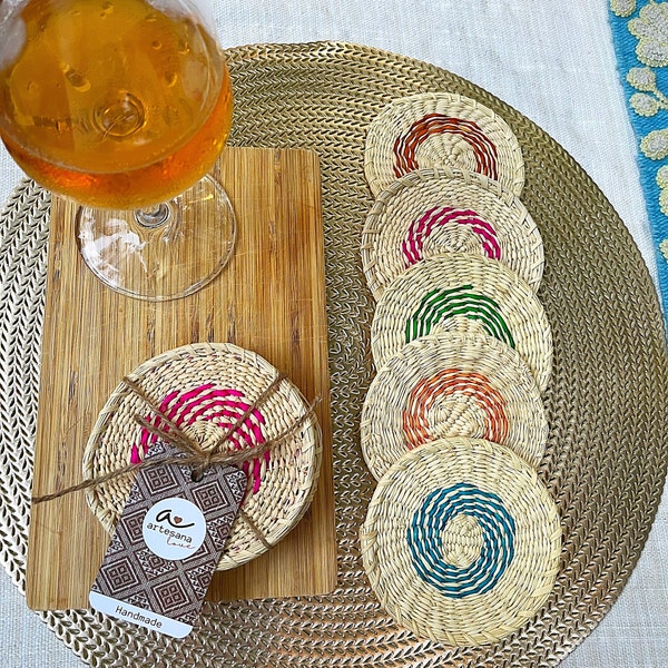 Hand Woven Coasters - Etsy
