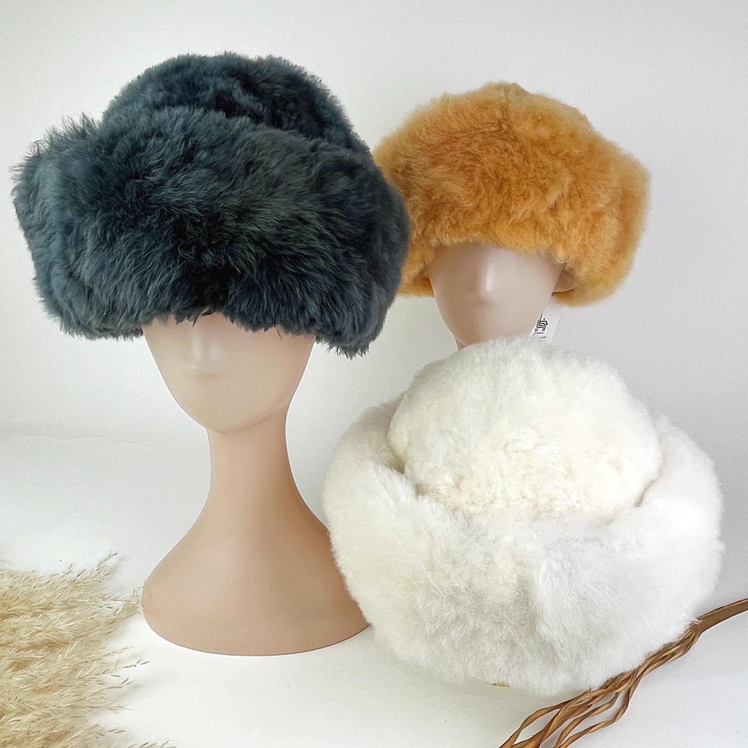 Genuine Alpaca Fur Hat: Women's Cozy Winter Beanie - Etsy