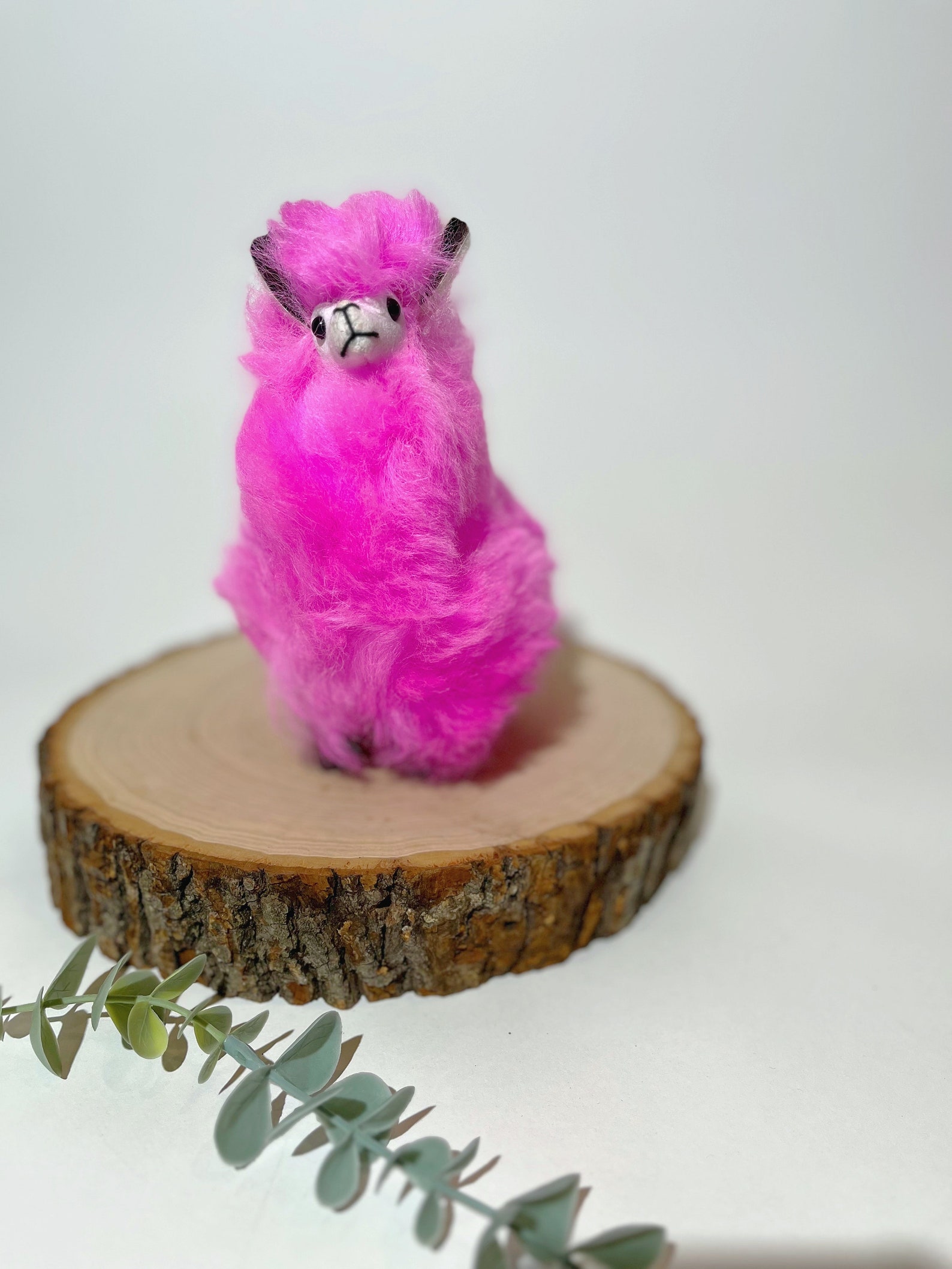 Mini Alpaca Stuffed Animal: Handmade Peruvian Llama Fur Plushie (6") - Etsy
