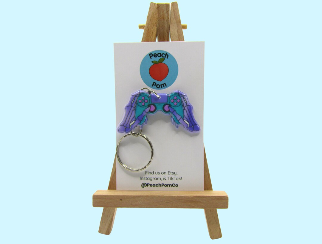 Blue Game Controller Gaming Acrylic Keychain - Etsy