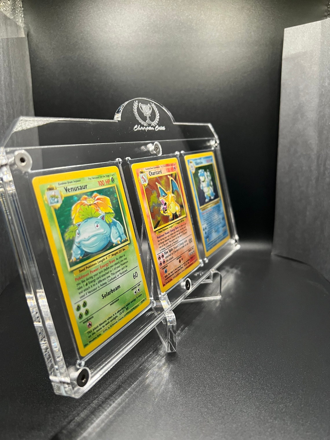 Pokemon Trading Card Display Case triple - Etsy