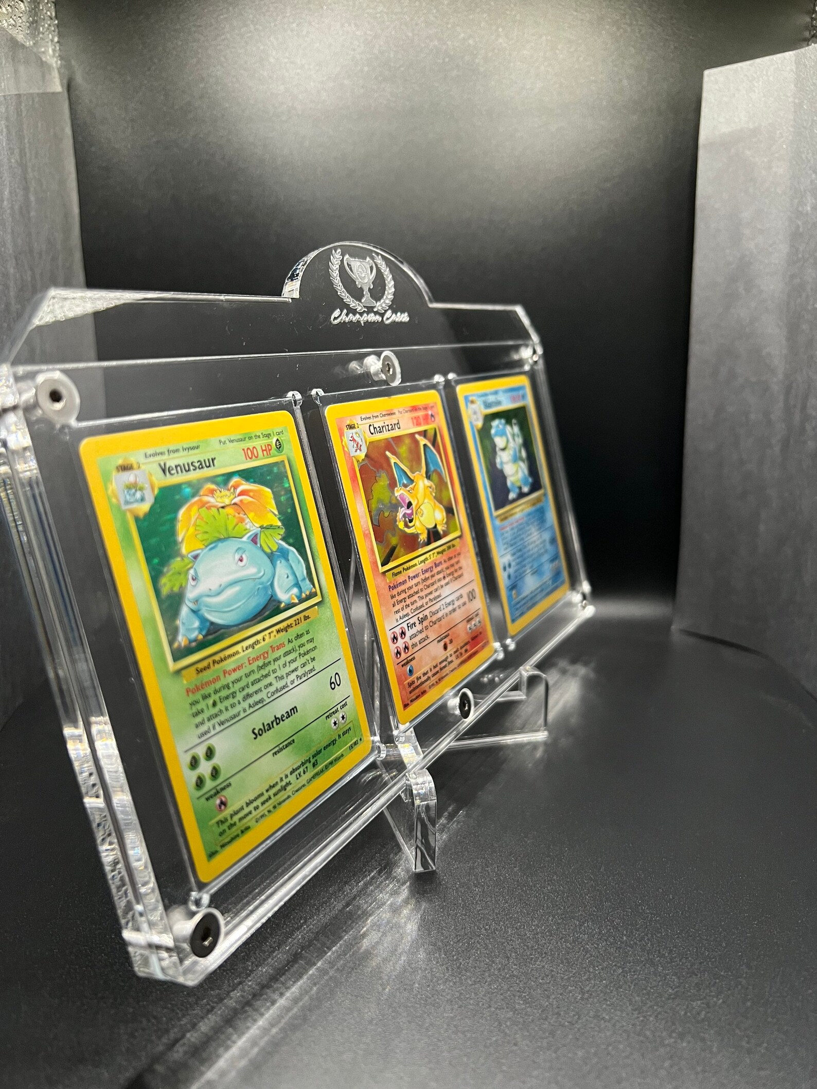 Pokemon Trading Card Display Case triple - Etsy