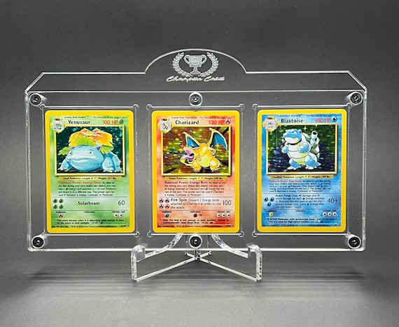 Pokemon Trading Card Display Case triple - Etsy