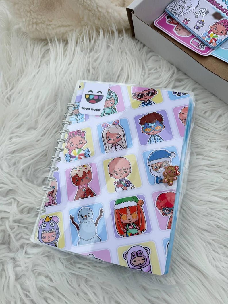 Toca Boca Christmas Hook and Loop Book - Etsy