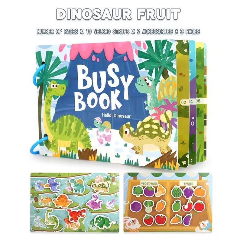 Educational Busy Book for Kids - Etsy