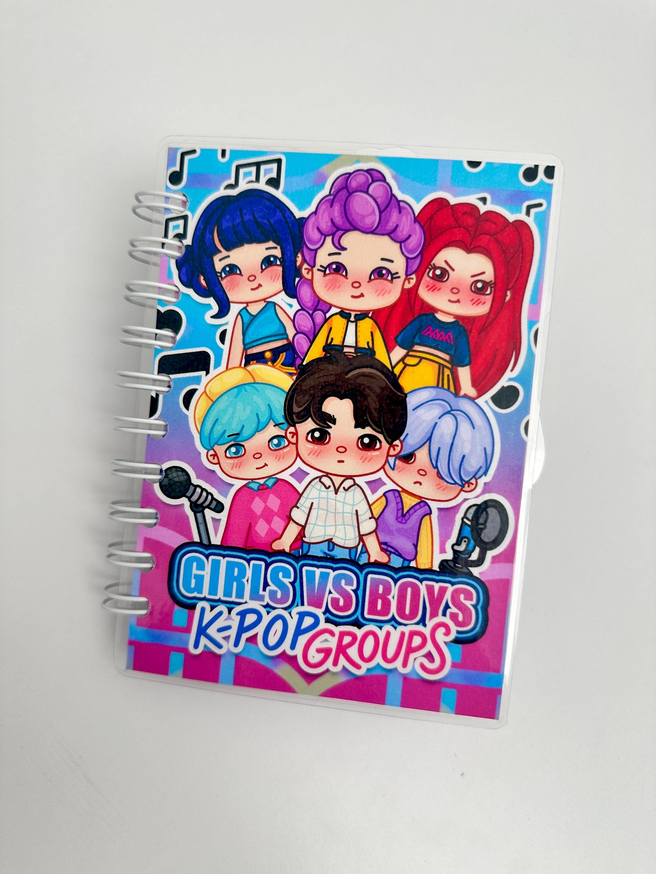 Handmade K-POP Activity Box: Coloring Book, Stickers, Notebook - Etsy