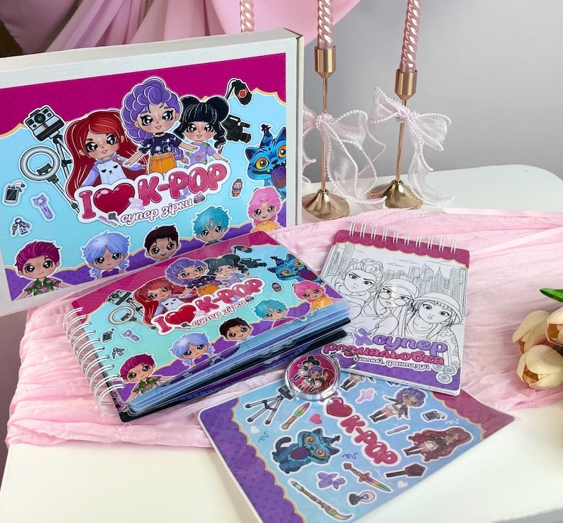 K-pop Hunters Quiet Book A6 |reusable Busy Book for Kids|activity Book ...