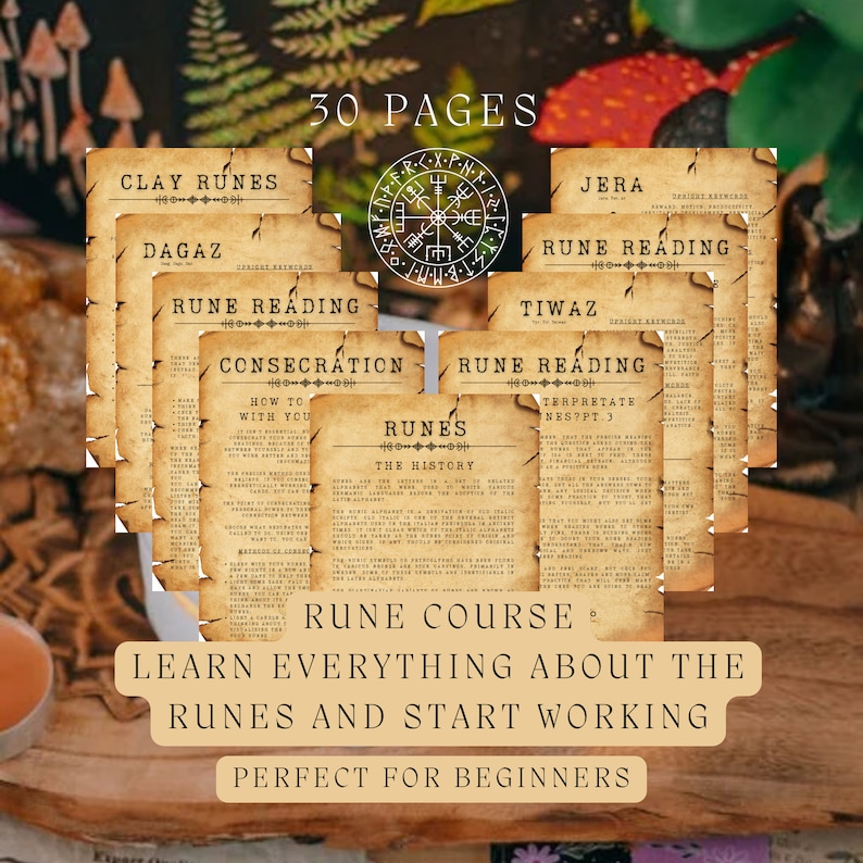 Rune Cheat Sheets PDF, Elder Futhark Spreads, Witch BOS Pages, Runes ...