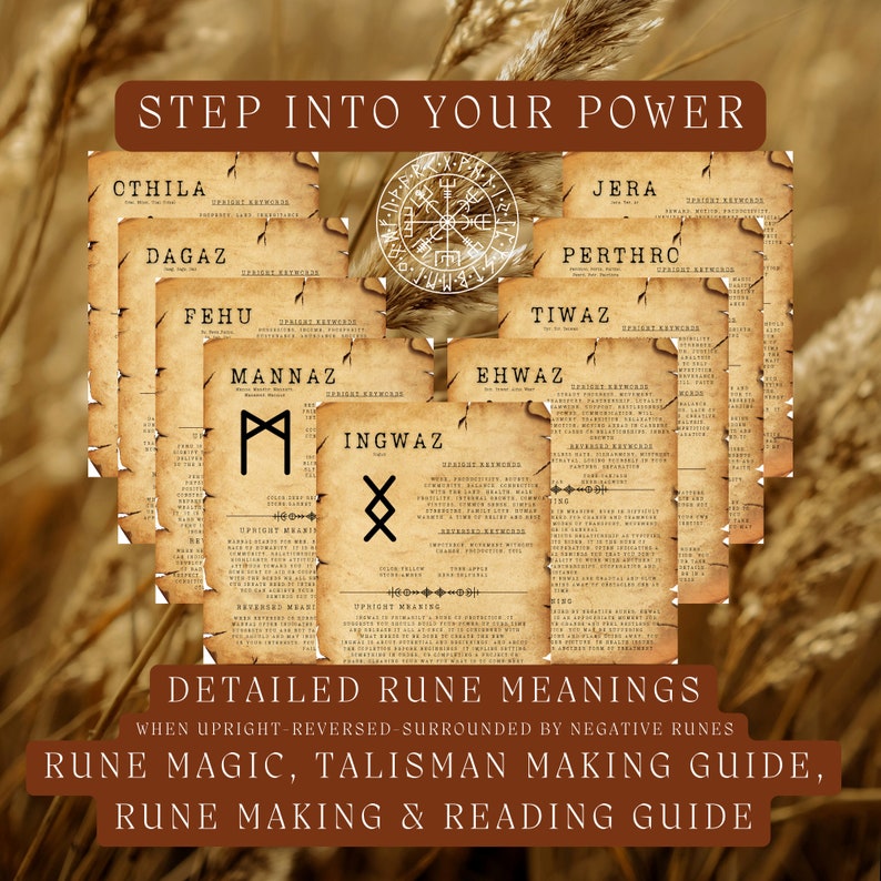 Full Rune Course Elder Futhark | Digital Grimoire Download | Rune ...