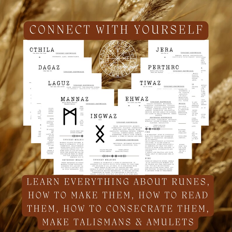 Full Rune Course Elder Futhark | Digital Grimoire Download | Rune ...