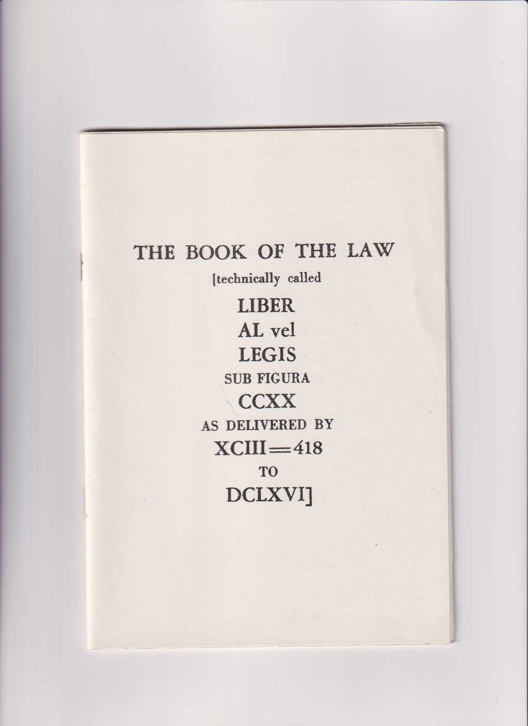Aiwass Through Aleister Crowley, Book of the Law - Etsy