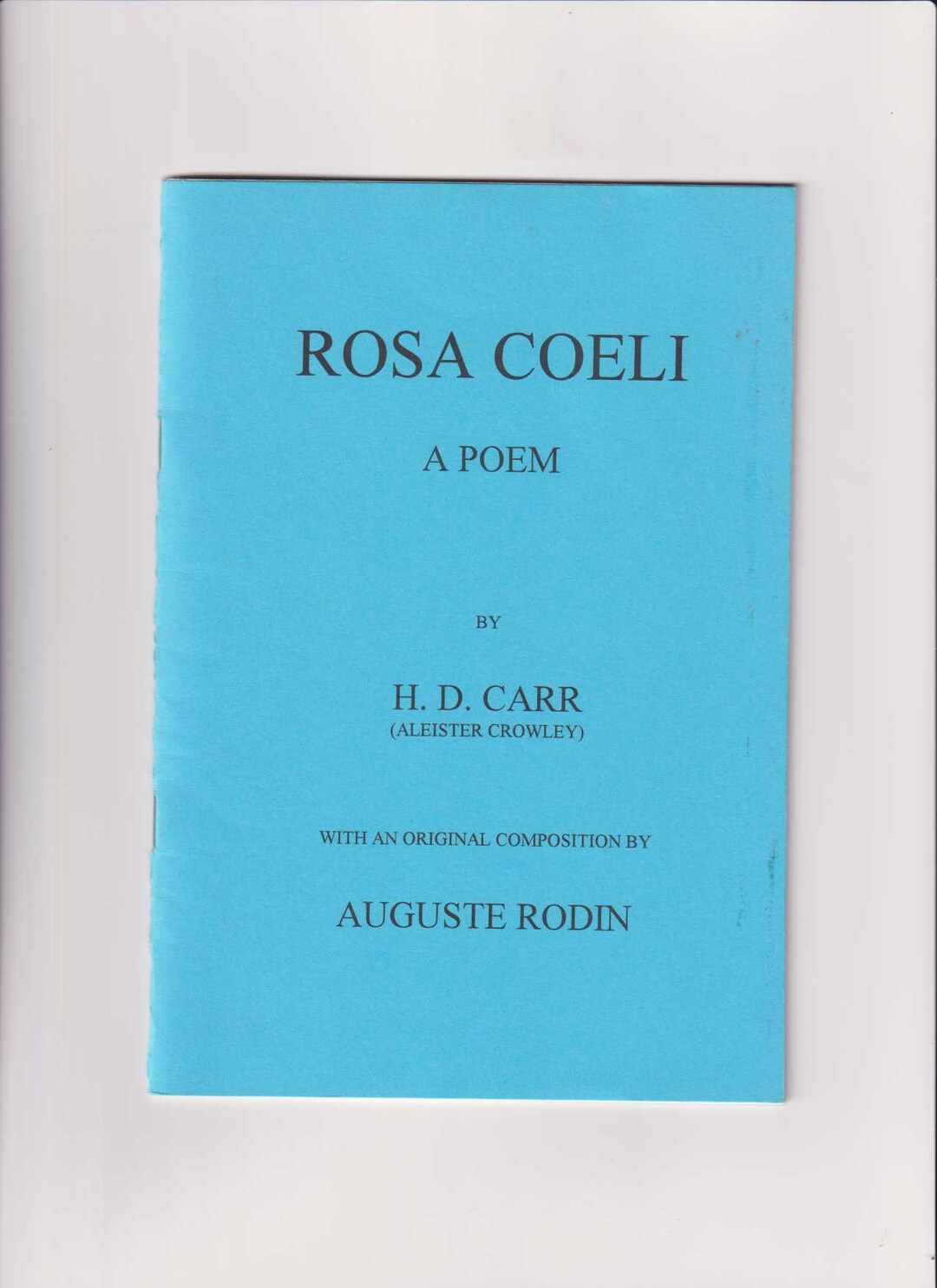Aleister Crowley, Rosa Coeli, A Poem - Etsy