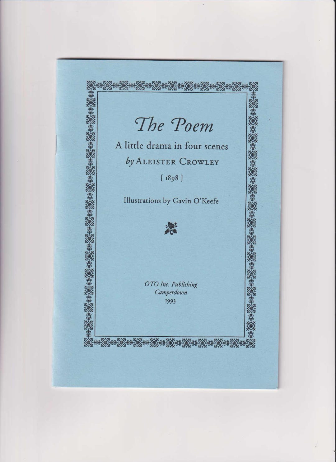 Aleister Crowley, the Poem, A Little Drama in Four Scenes - Etsy