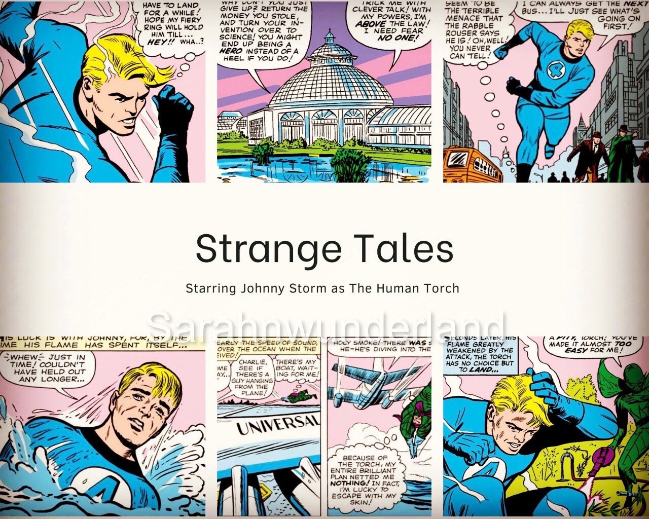 Johnny Storm / the Human Torch Strange Tales Large Postcard Print - Etsy