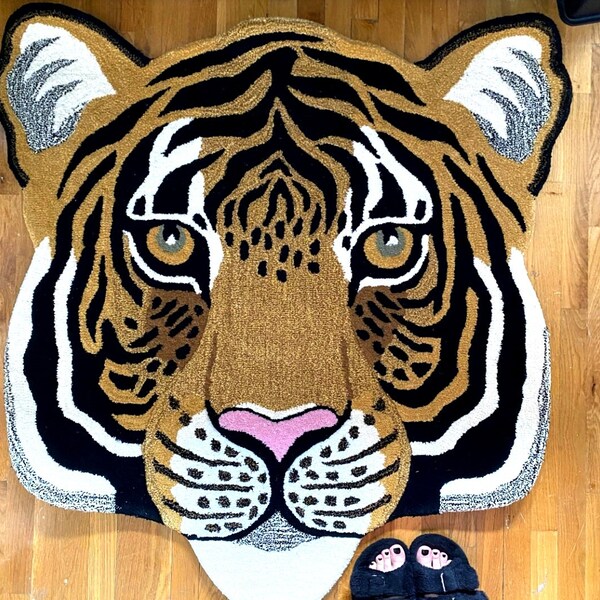 Tiger Rug - Etsy