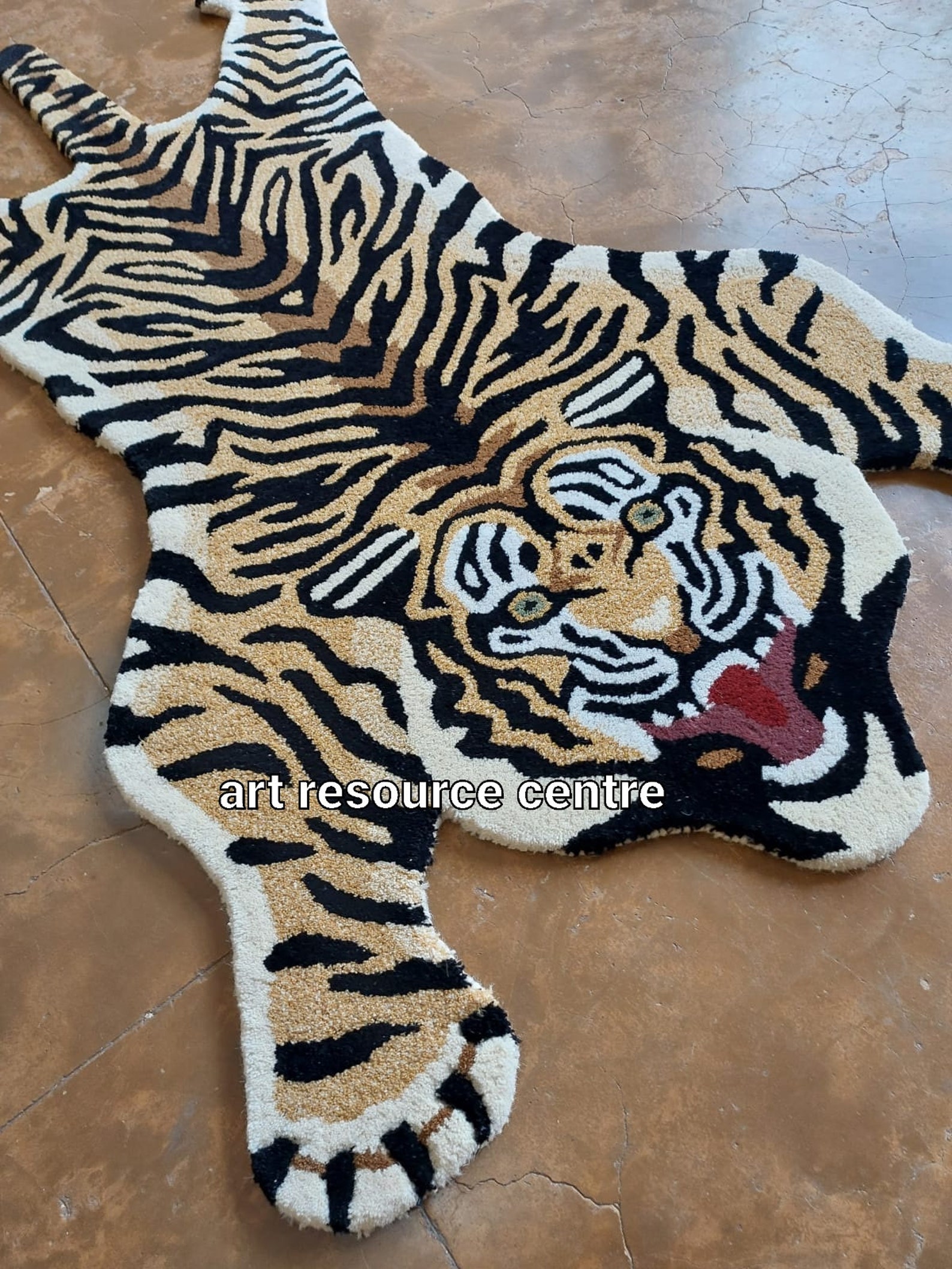 Handmade Tufted Indian Bengal Tiger Wool Rug for Living Room - Etsy