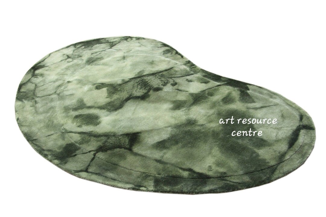 Modern Abstract Handmade Kidney Beans Shape Dipdye 9x12 Feet Area Rug ...