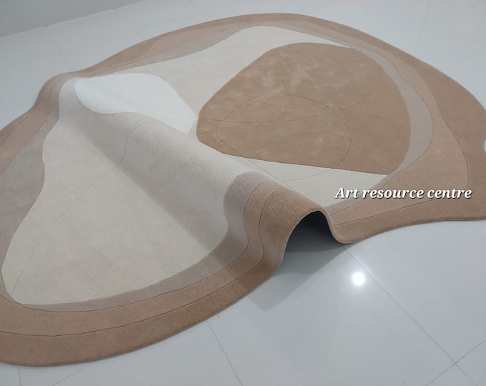 Handmade Tufted Premium Odd Shape Area Rug for Living Room, Bedroom ...